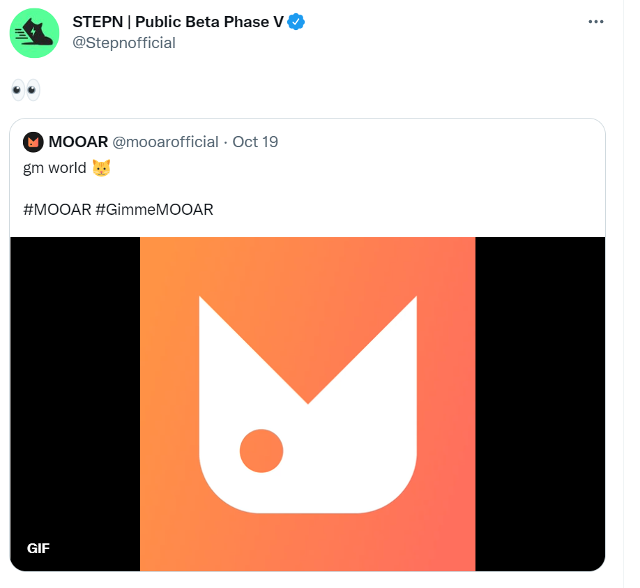 STEPN旗下NFT市场MOOAR即将上线 | PANews