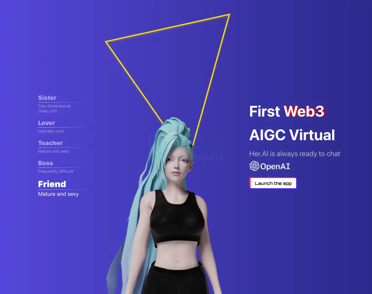 Her.AI：基于AI技术为Web3.0打造全新虚拟女友平台 | PANews